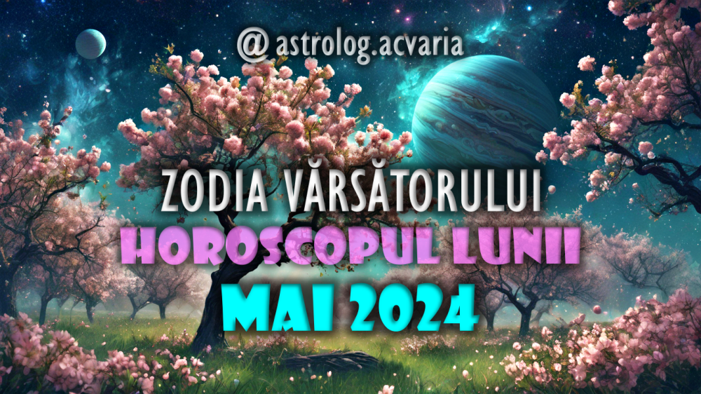 Horoscop de top ACVARIA – Horoscopul lunii MAI 2024 * Zodia VĂRSĂTORULUI