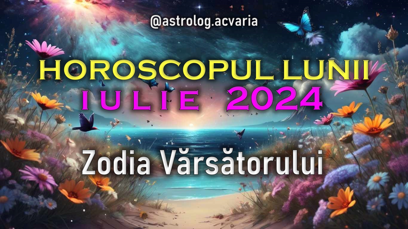 Horoscop de top ACVARIA – Horoscopul lunii IULIE 2024 * Zodia VARSATORULUI
