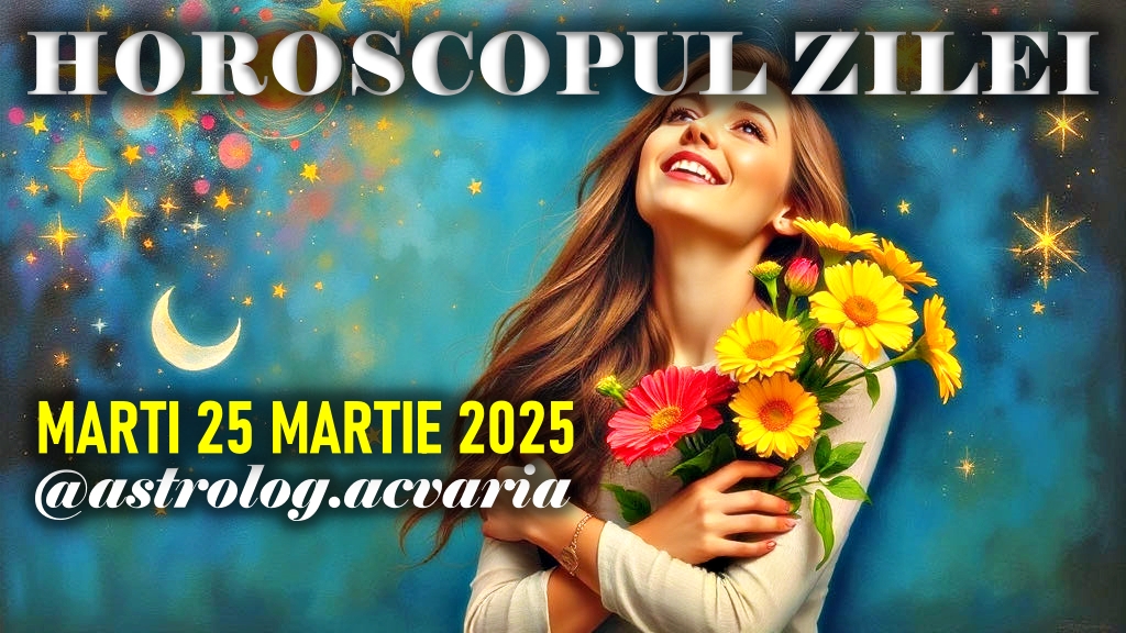 Horoscop de top ACVARIA – HOROSCOP ZILNIC * MARTI 25 MARTIE 2025